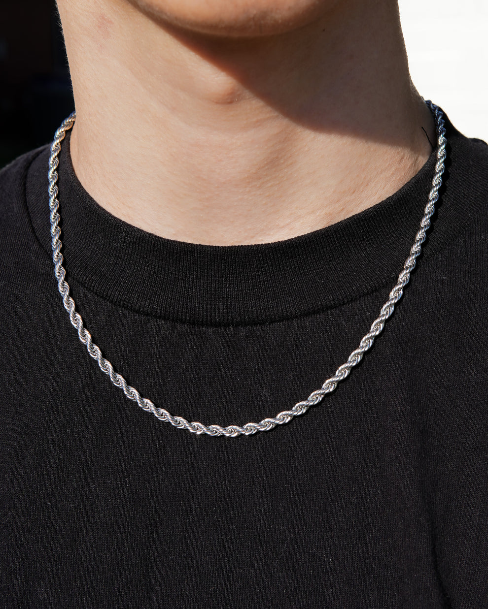 Rope Chain - Silver (304L Stainless Steel) - Lavenir Jewelry